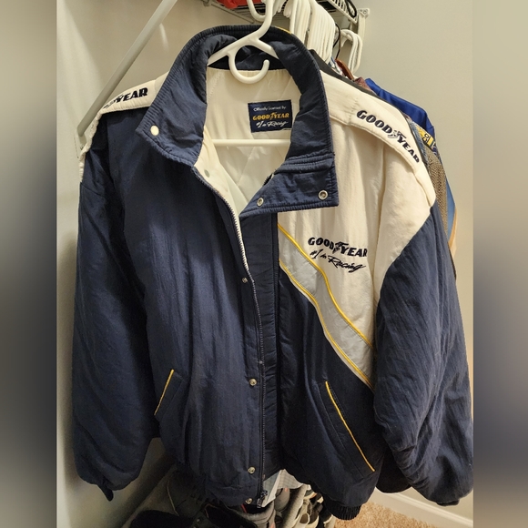 Goodyear | Jackets & Coats | Vintage 99s Goodyear Racing Puffer Jacket ...